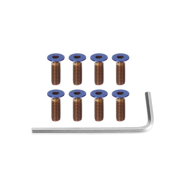 【本商品は海外出荷】お届けは通常20-30日を頂いております。全長：15.5 mm ;ヘッド径：9 mm ; ネジ部分の長さ：12 mm ;ネジサイズ：M5x0.8。バーントブルーのスタイリッシュな外観がかっこよく見えます。ネジはほとんどの...