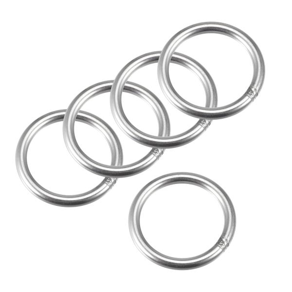【本商品は海外出荷】お届けは通常20-30日を頂いております。外径: 50mm; 内径: 38mm; 厚さ: 6mmパッケージ内容: 5 x 溶接Oリング材質：304ステンレス鋼、研磨仕上げ、錆びにくい、耐摩耗性、耐食性。利点：304ステン...