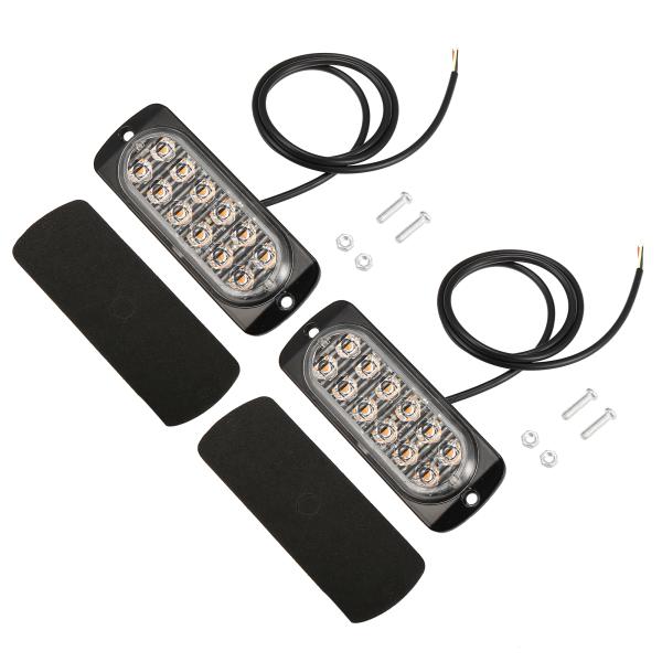 【本商品は海外出荷】お届けは通常20-30日を頂いております。トレーラーライトは超薄型設計を採用しており、各ライトは高輝度の12個の良質LED出力を備え、表面取り付け用のワッシャーと取り付けネジを備え、必要に応じて垂直または水平に積み重ねて...
