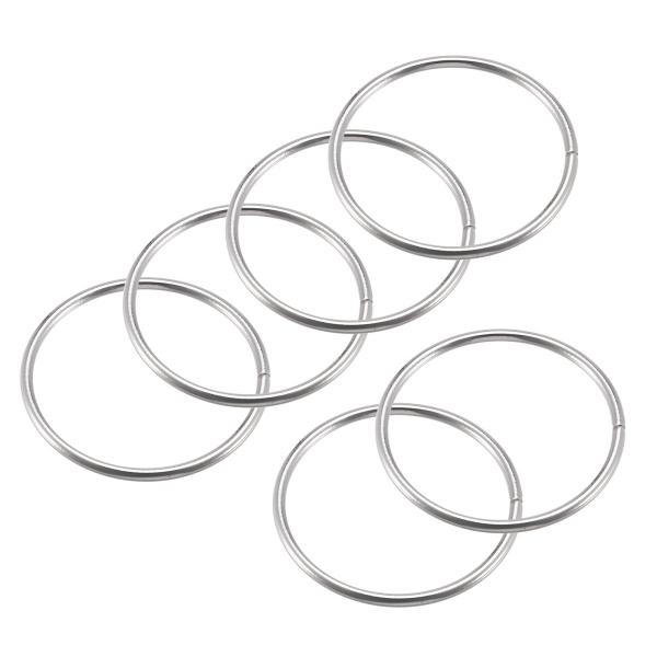 【本商品は海外出荷】お届けは通常20-30日を頂いております。外径：50mm；厚さ：2.8mm；カラー：シルバートーン；パッケージの内容： 12 x メタルOリング材質：鉄製、非溶接、滑らかで平らな電気メッキ仕上げは、色を維持し、酸化しにく...