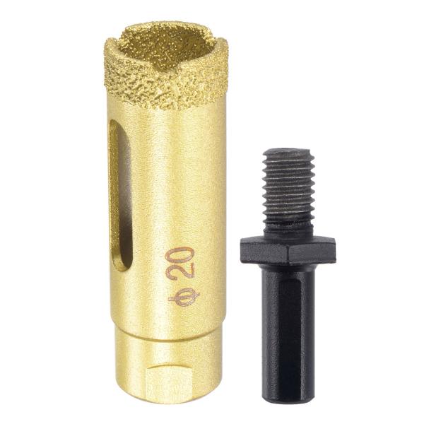 【本商品は海外出荷】お届けは通常20-30日を頂いております。コアドリルビット：ドリル径：20 mm; 作業深度（最大）: 48 mm; メスねじサイズ：M10 x 1.5. M10アングルグラインダーに使用され、操作が簡単です。ろう付けさ...