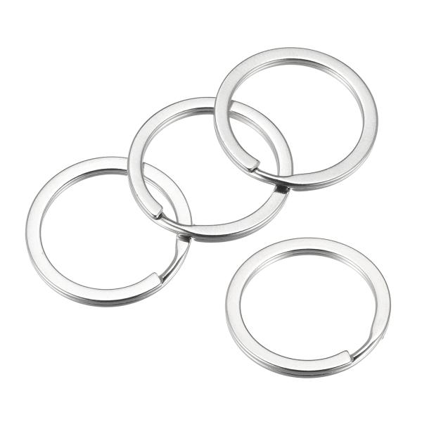 【本商品は海外出荷】お届けは通常20-30日を頂いております。計測：外径：25mm; ワイヤー直径：1.8mm; 幅：2.5mm; カラー：シルバートーン; 表面仕上げ：ニッケルメッキ頑丈なキーリング：このラウンドスプリットリングは炭素鋼で...