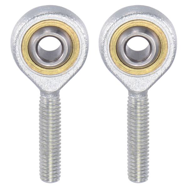 【本商品は海外出荷】お届けは通常20-30日を頂いております。タイプ：6 mmボアとM6x1.0右おねじロッドエンド。最大角度のずれ：13°材質：＃45鋼球形ロッドエンドボディと硬化ベアリングスチールボールジョイントにより、長い耐用年数が保...