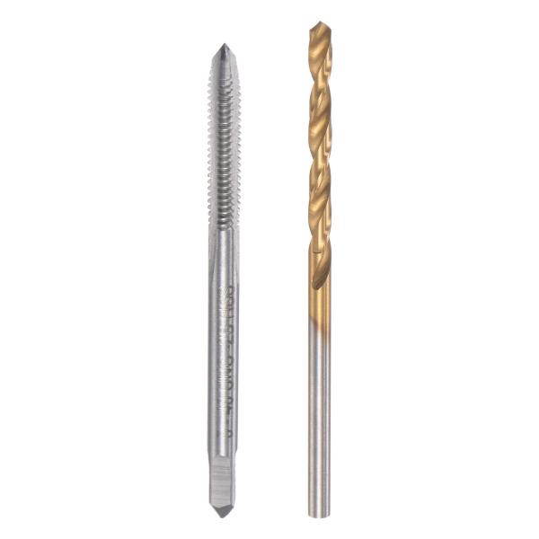 【本商品は海外出荷】お届けは通常20-30日を頂いております。タップとドリルビット：タップねじサイズ：5-40 UNC, ドリルビット径：2.6 mm.高速度鋼工具は、耐摩耗性に優れた硬度と靭性を備えています。ストレートフルートタップ：スト...