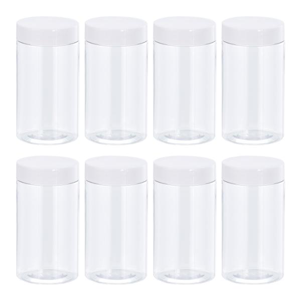 【本商品は海外出荷】お届けは通常20-30日を頂いております。[パッケージ内容] - パッケージには、さまざまなニーズに対応するホワイトスクリュートップリッドが付いた10個の透明なプラスチックストレージジャーが付属しています。 容量:250...