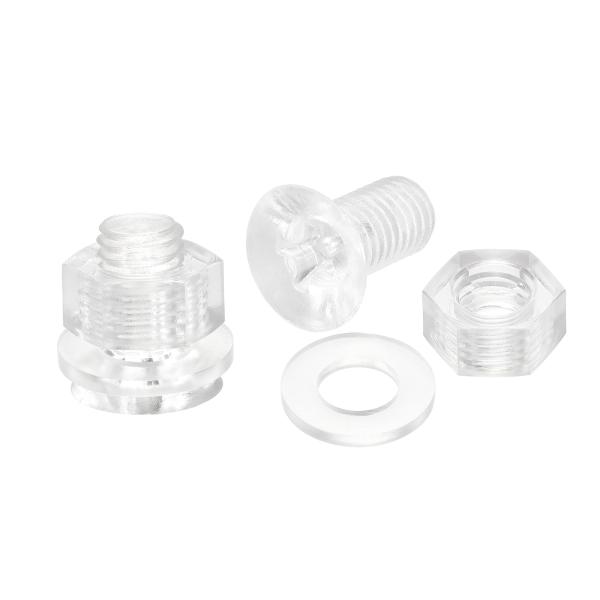 【本商品は海外出荷】お届けは通常20-30日を頂いております。仕様: ねじサイズ: M10 x 20mm;ピッチ: 1.5mm;パッケージ内容: 20セット x ナット付きプラス小ネジ、平ワッシャー素材: ネジ、ナット、ワッシャーは頑丈で透...
