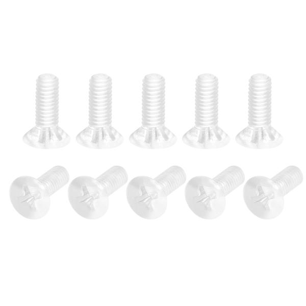 【本商品は海外出荷】お届けは通常20-30日を頂いております。仕様：サイズ：M4 x 12 mm; ピッチ：0.7 mm ; パッケージ内容：25個 x プラス機械ネジ素材：頑丈で透明なエンジニアリング熱可塑性プラスチックであるポリカーボネ...