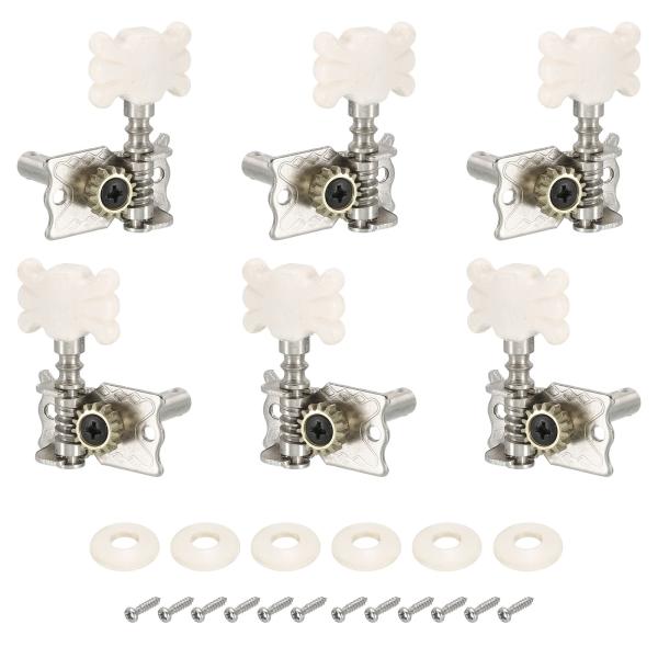 【本商品は海外出荷】お届けは通常20-30日を頂いております。クラシックギターチューニングペグシングルチューナーキーストリングマシンヘッドパーツ。比率1:15ギヤード; ロケーション: 3L/3R; パッケージ内容: 6 x ギター弦チュー...