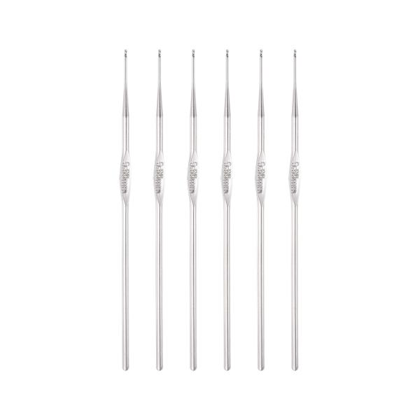 【本商品は海外出荷】お届けは通常20-30日を頂いております。[特徴]:色: シルバートーン;素材：sus304;長さ: 約。123 mm。幅:0.60 mm。[素材]:かぎ針はsus304素材を使用しており、変形しにくく、耐久性があり、長...