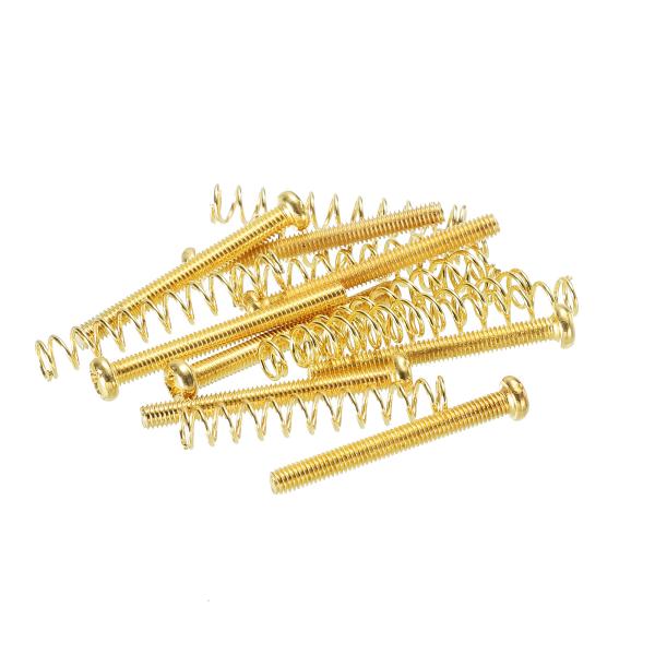 【本商品は海外出荷】お届けは通常20-30日を頂いております。ギターピックガードの取り付けネジは、主にほとんどのギターとベースピックアップに適したピックアップフレームを固定するために使用されています。ここで提供しているギターピックアップ取付...