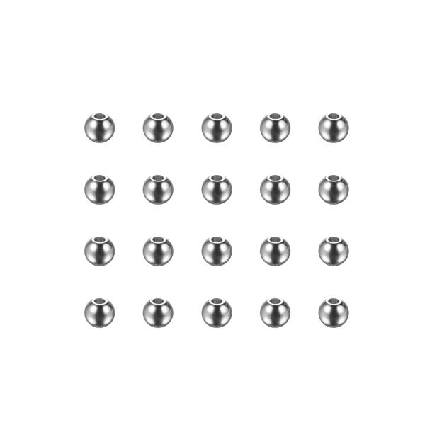 【本商品は海外出荷】お届けは通常20-30日を頂いております。サイズ - 外径:5mm; 穴径：1.5mm素材 - 耐食性、硬度、耐摩耗性に優れたステンレス製です。特徴 - スルーホールビーズは滑らかな表面と防錆性を備えており、さまざまなD...