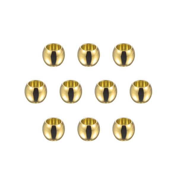 【本商品は海外出荷】お届けは通常20-30日を頂いております。サイズ - 外径:6.5mm; 穴径：4mm素材 - 耐食性、硬度、耐摩耗性に優れたステンレス製です。特徴 - スルーホールビーズは滑らかな表面と防錆性を備えており、さまざまなD...