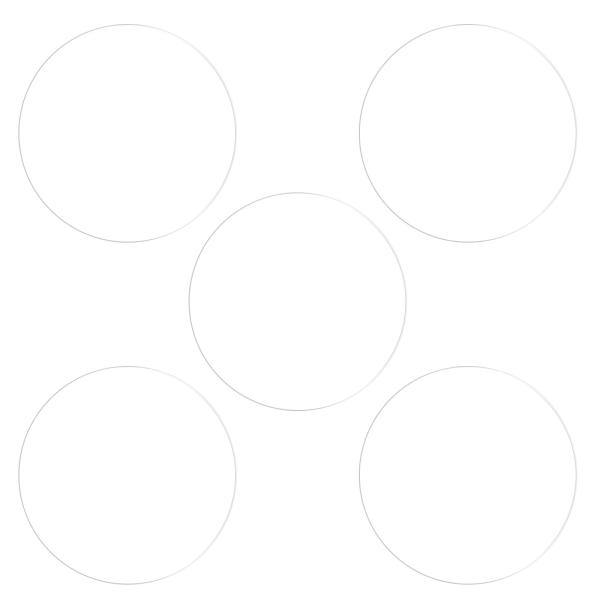 【本商品は海外出荷】お届けは通常20-30日を頂いております。サイズ-スクリーンサイズに適合： 32mm；厚さ：0.22mm；形：ラウンド；カラー：クリア；サイズは15 mmから50 mmまでさまざまです。素材 - PETスクリーンプロテク...