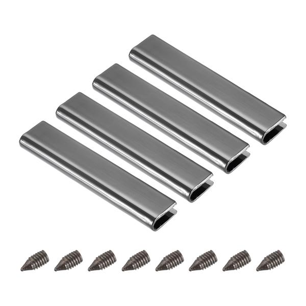 【本商品は海外出荷】お届けは通常20-30日を頂いております。内幅: 3.5 mm;合計サイズ: 52 x 10 x 5.5 mm(L*W*T); パッケージ内容: 4個 x エンドベルトチップ当社のベルト先端は亜鉛合金素材を使用しており、...