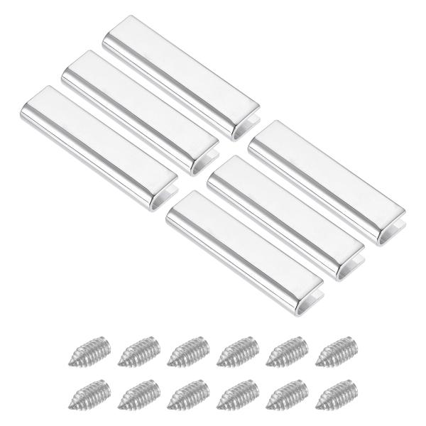 【本商品は海外出荷】お届けは通常20-30日を頂いております。内幅: 3.8 mm;合計サイズ: 39 x 9 x 5.8 mm(L*W*T); パッケージ内容: 6個 x エンドベルトチップ当社のベルト先端は亜鉛合金素材を使用しており、耐...