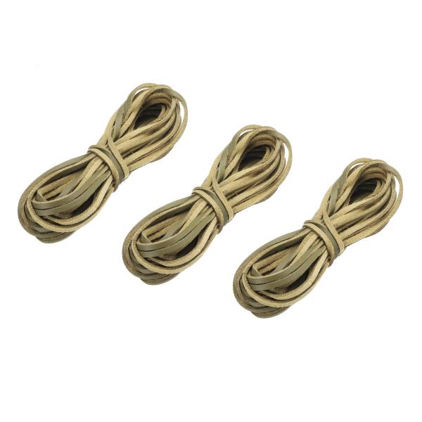 【本商品は海外出荷】お届けは通常20-30日を頂いております。[サイズ] - レザーコードストリングは2.6 mm幅、1.6 mm厚さ、5 M長さ。カット可能で、さまざまなニーズに合わせて任意の長さにカットできます。[柔らかい&amp;丈夫...