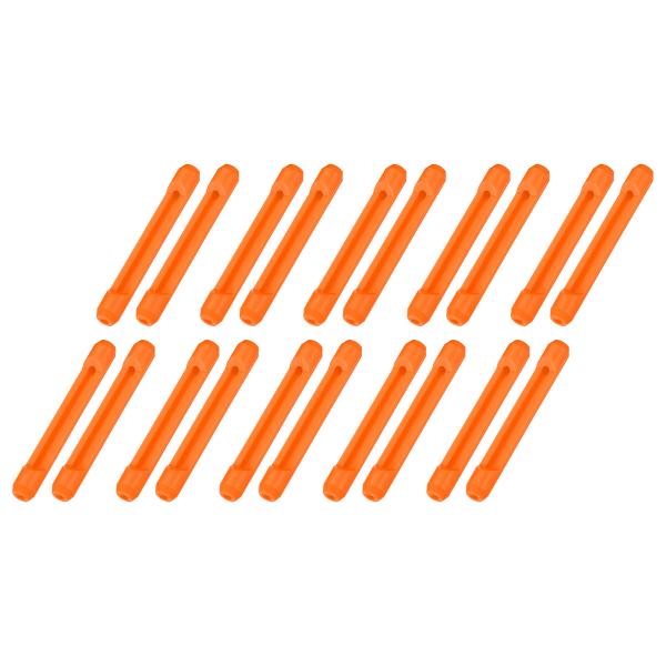 【本商品は海外出荷】お届けは通常20-30日を頂いております。カラー: オレンジ; 素材: シリコーンゴム; 内径：3 mm; サイズ: 55 mm x 7 mm(L*W); パッケージリスト: 10ペア眼鏡テンプルエンドヒント手順: 1....