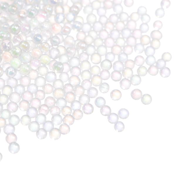 【本商品は海外出荷】お届けは通常20-30日を頂いております。サイズ - カラー：透明; サイズ：1.5-2mm; 総正味重量:100g; 10 x 樹脂バブルビーズ素材 - 技量の高い質のガラス製。鮮やかな虹色で、耐久性があります。安心し...