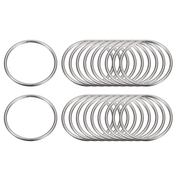 【本商品は海外出荷】お届けは通常20-30日を頂いております。外径: 50 mm;内径: 44 mm;厚さ: 3 mmパッケージ内容: 20個 x 溶接ステンレスOリング素材: 金属リングは201ステンレス鋼でできており、表面は研磨されてお...