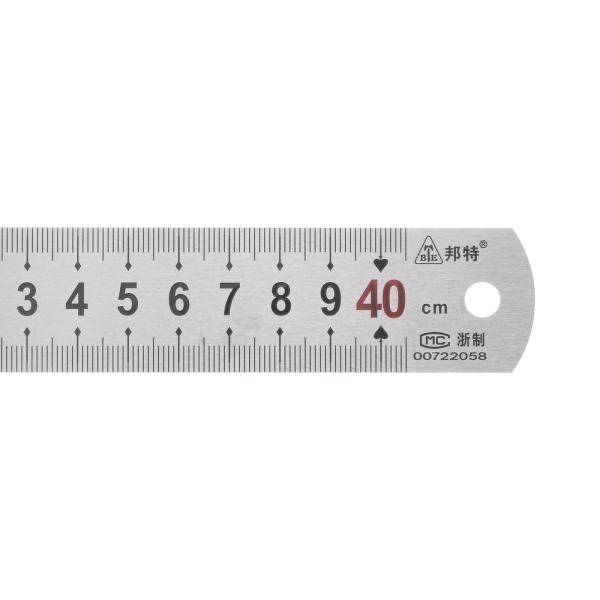 【本商品は海外出荷】お届けは通常20-30日を頂いております。サイズ - 測定範囲: 40 cm; インチとメートルスケール: 0.5 mm素材 - この定規は201ステンレススチール製で、厚さ1 mmで耐摩耗性と耐腐食性があり、硬度が高い...