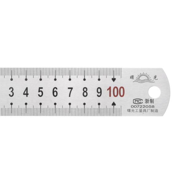 【本商品は海外出荷】お届けは通常20-30日を頂いております。サイズ - 測定範囲: 100 cm; インチとメートルスケール: 1 mm素材 - この定規は201ステンレススチール製で、厚さ1.2 mmで耐摩耗性と耐腐食性があり、硬度が高...