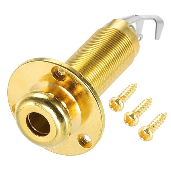 【本商品は海外出荷】お届けは通常20-30日を頂いております。エレクトリックギターのモノラルエンドピン出力ジャックは、非常に重要なギターの代替品です。アコースティックエレクトリックギターとベースに適しています。6.5 mmプラグ対応エレキギ...