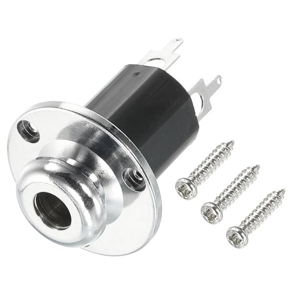 【本商品は海外出荷】お届けは通常20-30日を頂いております。エレクトリックギターのモノラルエンドピン出力ジャックは、非常に重要なギターの代替品です。アコースティックエレクトリックギターとベースに適しています。6.5 mmプラグ対応エレキギ...