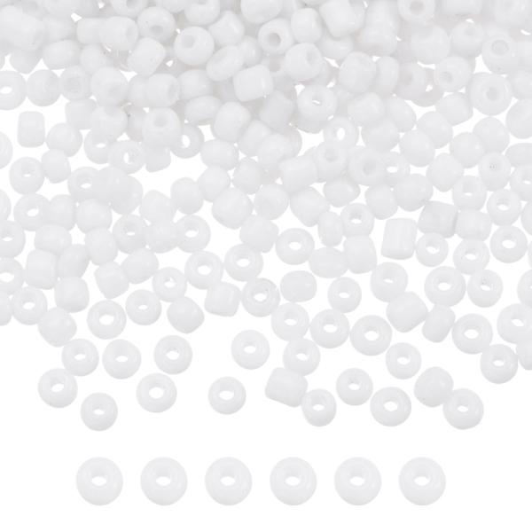 【本商品は海外出荷】お届けは通常20-30日を頂いております。サイズ - カラー: ホワイト; 高さ: 2.5mm; 直径: 3 mm材料 - ビーズはガラス組成、滑らかな表面、頑丈な耐久性、職人技、軽量で作られています。特徴 - 最も一般...