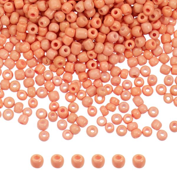 【本商品は海外出荷】お届けは通常20-30日を頂いております。サイズ - カラー: ライトオレンジ; 高さ: 2.5mm; 直径: 3 mm材料 - ビーズはガラス組成、滑らかな表面、頑丈な耐久性、職人技、軽量で作られています。特徴 - 最...