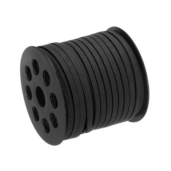 【本商品は海外出荷】お届けは通常20-30日を頂いております。[サイズ] - 幅5 mm、厚さ1.5 mm、長さ49.21ヤード/45 Mのレザーコードストリング。カット可能で、さまざまなニーズに合わせて任意の長さにカットできます。[ソフト...