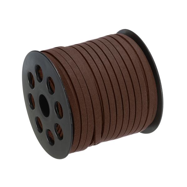 【本商品は海外出荷】お届けは通常20-30日を頂いております。[サイズ] - 幅5 mm、厚さ1.5 mm、長さ49.21ヤード/45 Mのレザーコードストリング。カット可能で、さまざまなニーズに合わせて任意の長さにカットできます。[ソフト...