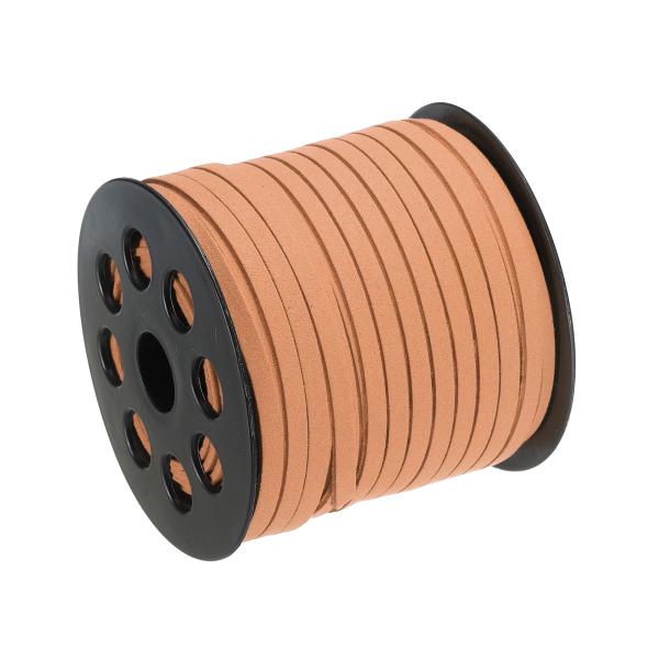 【本商品は海外出荷】お届けは通常20-30日を頂いております。[サイズ] - 幅5 mm、厚さ1.5 mm、長さ49.21ヤード/45 Mのレザーコードストリング。カット可能で、さまざまなニーズに合わせて任意の長さにカットできます。[ソフト...