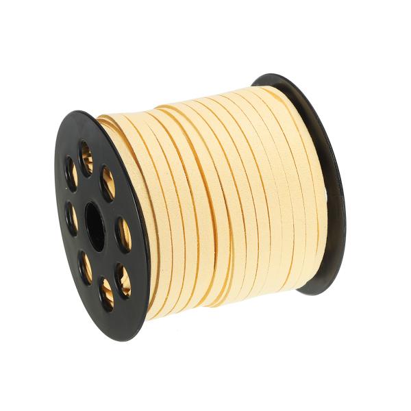 【本商品は海外出荷】お届けは通常20-30日を頂いております。[サイズ] - 幅5 mm、厚さ1.5 mm、長さ49.21ヤード/45 Mのレザーコードストリング。カット可能で、さまざまなニーズに合わせて任意の長さにカットできます。[ソフト...