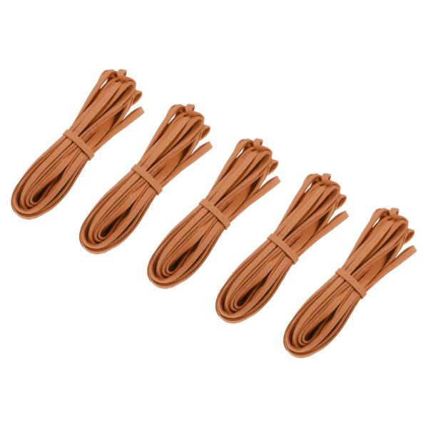 【本商品は海外出荷】お届けは通常20-30日を頂いております。[サイズ] - 幅5 mm、厚さ1.5 mm、長さ5.47ヤード/5 Mのレザーコードストリング。カット可能で、さまざまなニーズに合わせて任意の長さにカットできます。[ソフト&a...