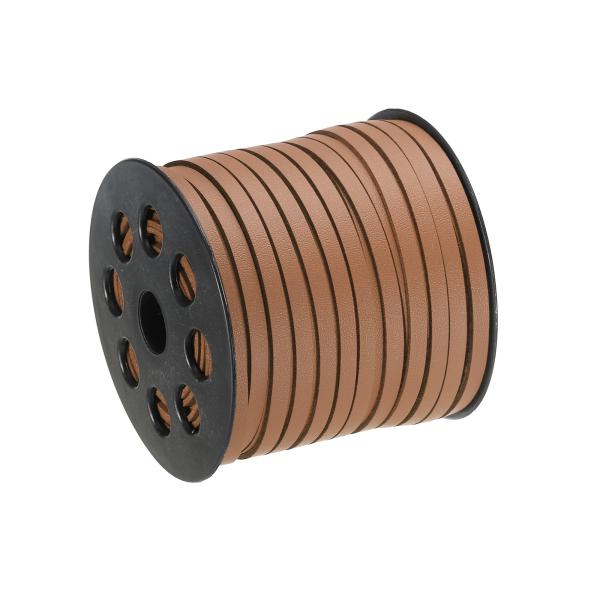 【本商品は海外出荷】お届けは通常20-30日を頂いております。[サイズ] - 幅5 mm、厚さ1.5 mm、長さ49.21ヤード/45 Mのレザーコードストリング。カット可能で、さまざまなニーズに合わせて任意の長さにカットできます。[ソフト...