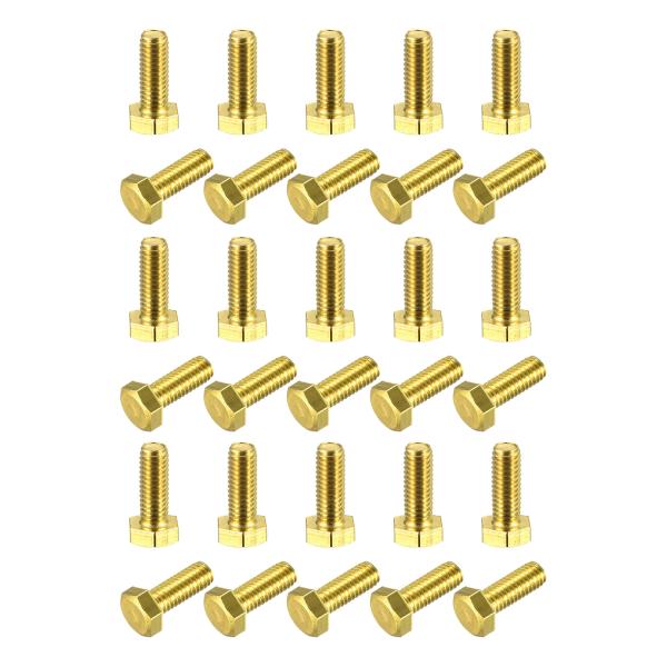 【本商品は海外出荷】お届けは通常20-30日を頂いております。製品名: 真鍮六角ボルト; 性能等級:4.8; スレッドサイズ:M6x16mm(D*L); ピッチ：1mm; 六角頭の幅:10mm ; 六角頭の厚さ:4mm; パッケージ内容:3...