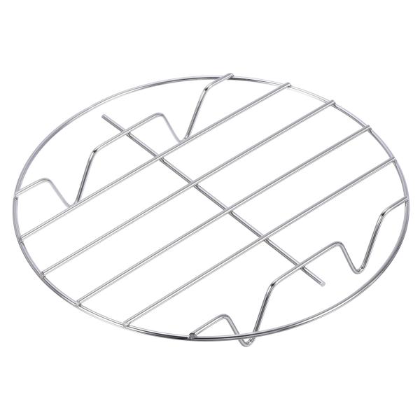 【本商品は海外出荷】お届けは通常20-30日を頂いております。この単層の丸型スタンドは、主にエアフライヤーや圧力鍋、缶などに使用され、またテーブルを熱鍋の底から離すこともできます。カラー：シルバー；総高さ：2.7cm；ワイヤー直径：2.4m...