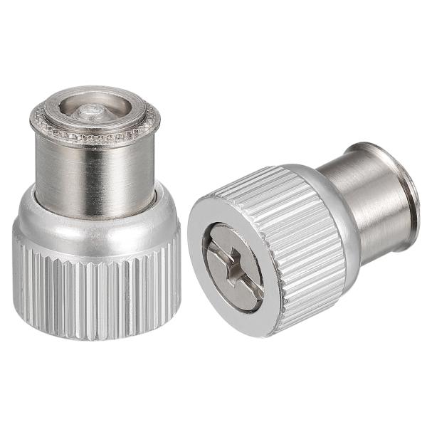 【本商品は海外出荷】お届けは通常20-30日を頂いております。材料：バネネジはアルミニウム製の滑り止めの刻み付きハンドツイストノブ、リベットで留められたより強力な炭素鋼の圧力リベットリテーナー、ステンレス鋼のスプリングとフィリップスヘッドの...