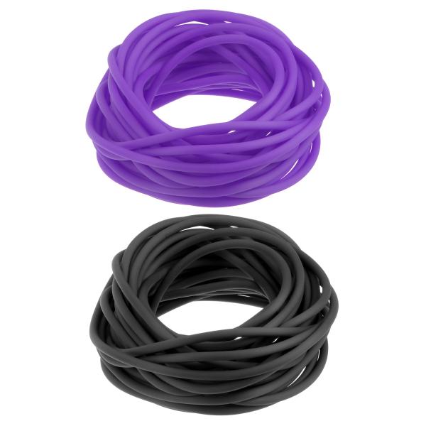 【本商品は海外出荷】お届けは通常20-30日を頂いております。サイズ - カラー: パープル、ブラック; 長さ: 5 M; 外径: 3 mm; 内径: 1.5 mm材料 - シリコーン製、軽量、優れた弾力性、滑らかな表面、耐摩耗性、耐久性、...