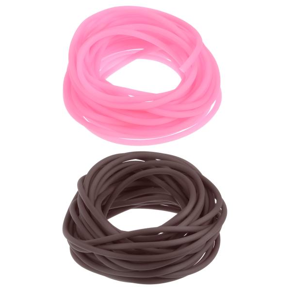 【本商品は海外出荷】お届けは通常20-30日を頂いております。サイズ - カラー: ブラウン、ピンク; 長さ: 5 M; 外径: 3 mm; 内径: 1.5 mm材料 - シリコーン製、軽量、優れた弾力性、滑らかな表面、耐摩耗性、耐久性、使...
