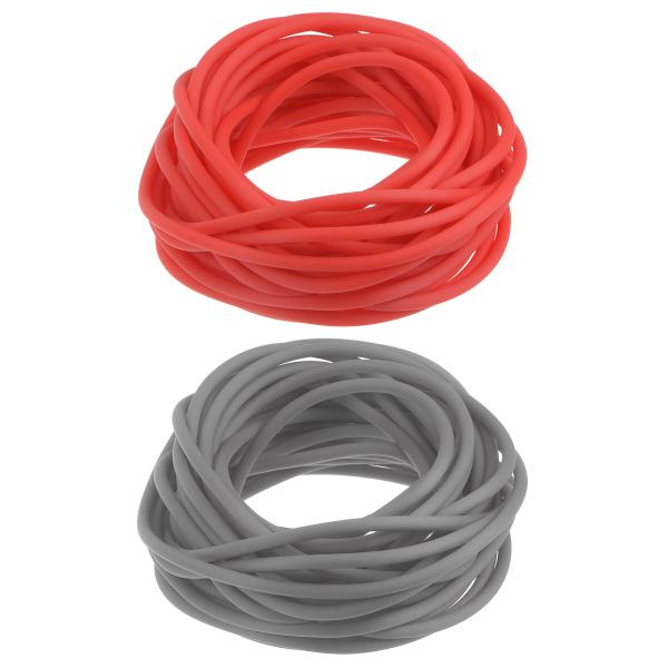 【本商品は海外出荷】お届けは通常20-30日を頂いております。サイズ - カラー: レッド、グレー; 長さ: 5 M; 外径: 3 mm; 内径: 1.5 mm材料 - シリコーン製、軽量、優れた弾力性、滑らかな表面、耐摩耗性、耐久性、使い...