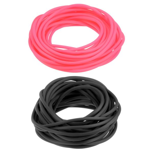 【本商品は海外出荷】お届けは通常20-30日を頂いております。サイズ - カラー: ブラック、ライトローズレッド; 長さ: 5 M; 外径: 3 mm; 内径: 1.5 mm材料 - シリコーン製、軽量、優れた弾力性、滑らかな表面、耐摩耗性...