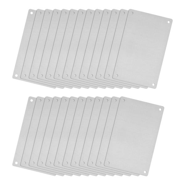 【本商品は海外出荷】お届けは通常20-30日を頂いております。得るもの-このパッケージには合計5個のステンレス鋼のブランクタグが含まれています。66mm長さ、45mm幅、12mm厚さ。材料-つや消し仕上げ、耐食性、耐高温性、耐摩耗性、高い引...