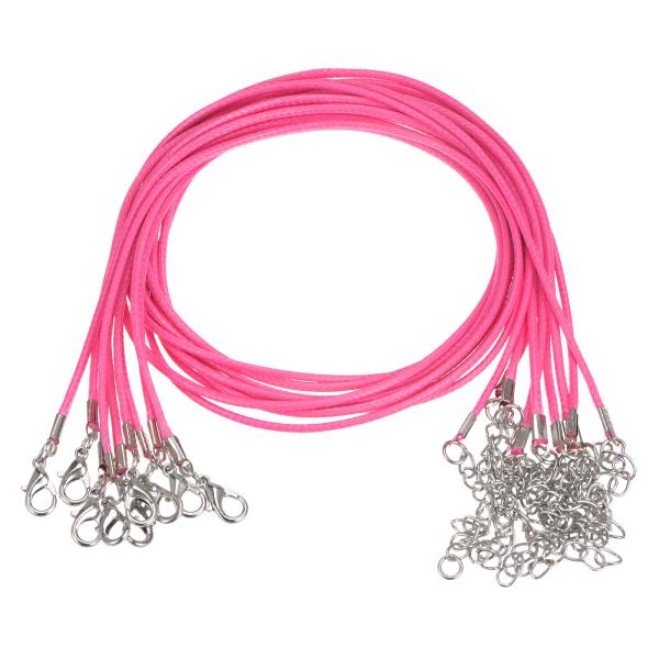 【本商品は海外出荷】お届けは通常20-30日を頂いております。サイズ - コード長さ: 43cm , コード径: 1.5mm, 外部チェーン: 5cm材料 - これらのジュエリー製作用ネックレス ストリングは、丈夫で軽量、壊れにくいワックス...