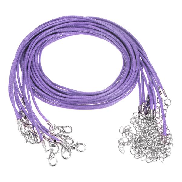 【本商品は海外出荷】お届けは通常20-30日を頂いております。サイズ - コード長さ: 60cm, コード径: 1.5mm, 外部チェーン: 5cm材料 - これらのジュエリー製作用ネックレス ストリングは、丈夫で軽量、壊れにくいワックス ...