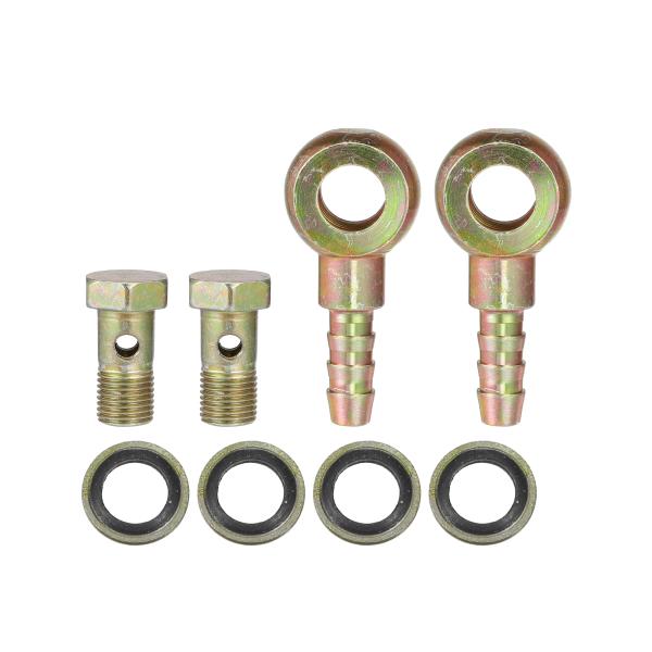 【本商品は海外出荷】お届けは通常20-30日を頂いております。交換用-10 mmスレッド六角ヘッド、4個の8 mm銅スペーサー付き機能 - エンジンシステム継手用に設計されています。サイズ - バンジョーボルト内径6 mmに適合します。ブレ...