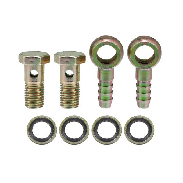 【本商品は海外出荷】お届けは通常20-30日を頂いております。対応： 12mm スレッド六角ヘッドと 4 個の 12mm 銅スペーサー機能 - エンジンシステムフィッティング用に設計されています。サイズ - バンジョーボルト内径12mmに適...