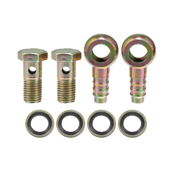 【本商品は海外出荷】お届けは通常20-30日を頂いております。交換 - 12mmネジ六角ヘッド、4個12mm銅スペーサー付き機能 - エンジンシステムフィッティング用に設計されています。サイズ - バンジョーボルト内径12mmに適合。 ブレ...