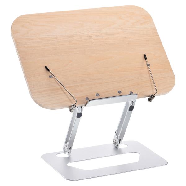 【本商品は海外出荷】お届けは通常20-30日を頂いております。180°回転ブックホルダー - 当社のデスク用ブックスタンドは、下部を360度回転させることができます。スタンドアームには180°の角度調整が2つ付いており、必要に応じて木の板の...