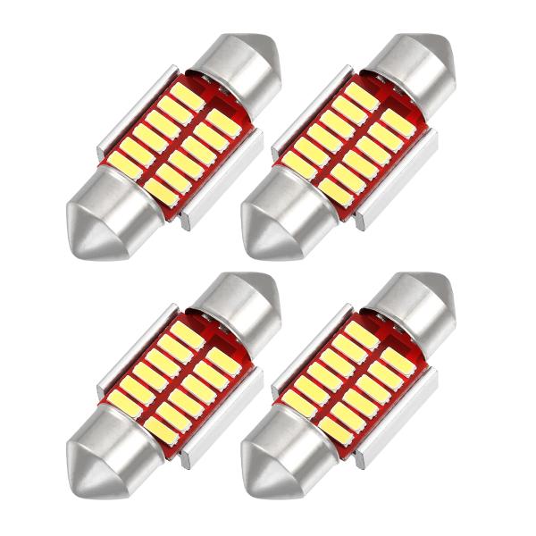 【本商品は海外出荷】お届けは通常20-30日を頂いております。交換用 - 31mm LEDフェストゥーン電球の電球サイズ：DE3175機能 - 各電球には4014LEDチップが10個搭載されており、高輝度、光の減衰が小さく、放熱性が高く、屋...